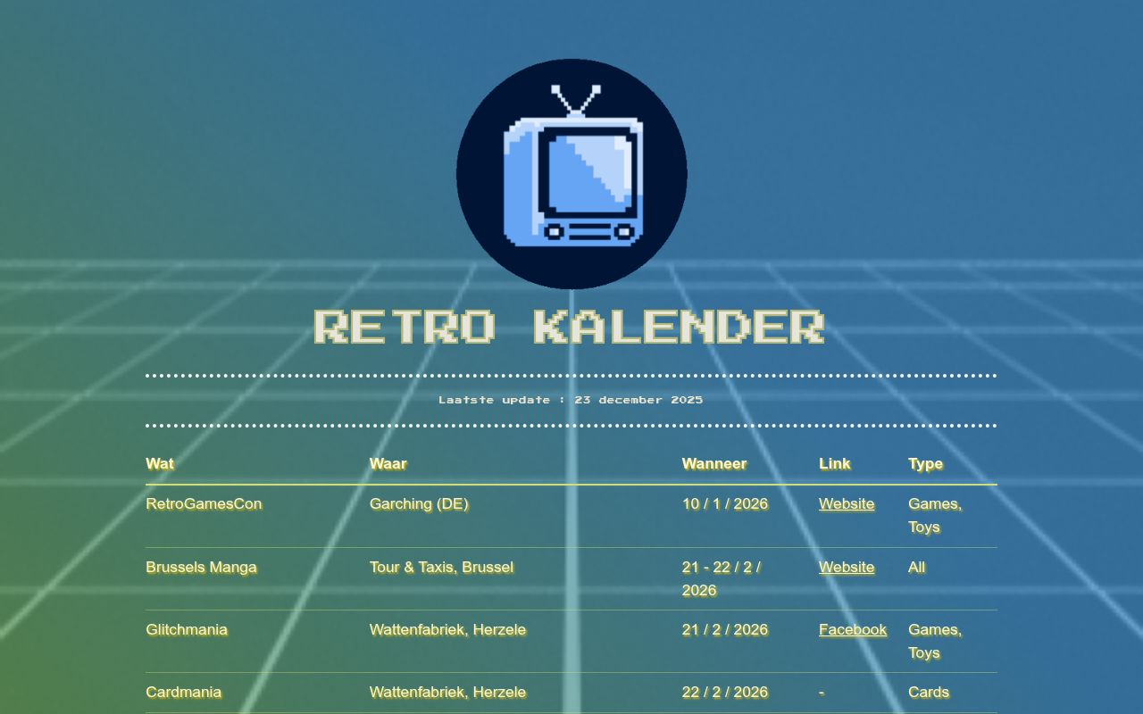 Retro Kalender